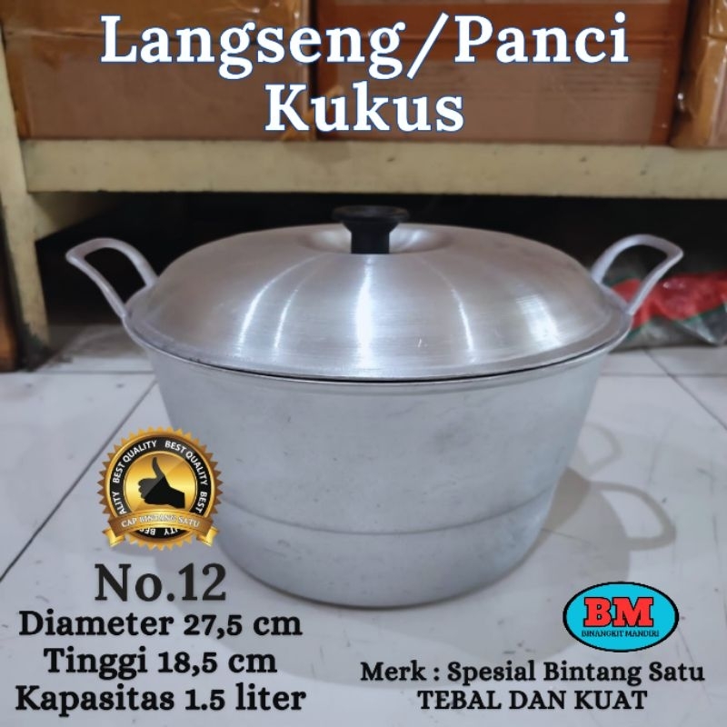 Jual Panci Langseng Kukus Serbaguna Kualitas Premium Ukuran No.12 (1,5 ...