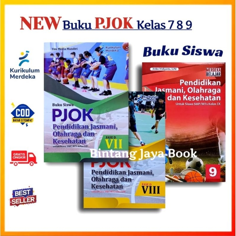 Jual Buku Siswa PJOK SMP Kelas 7 8 9 Kurikulum Merdeka - Buku PJOK Kelas 7 8 9 SMP/MTs Kurikulum ...