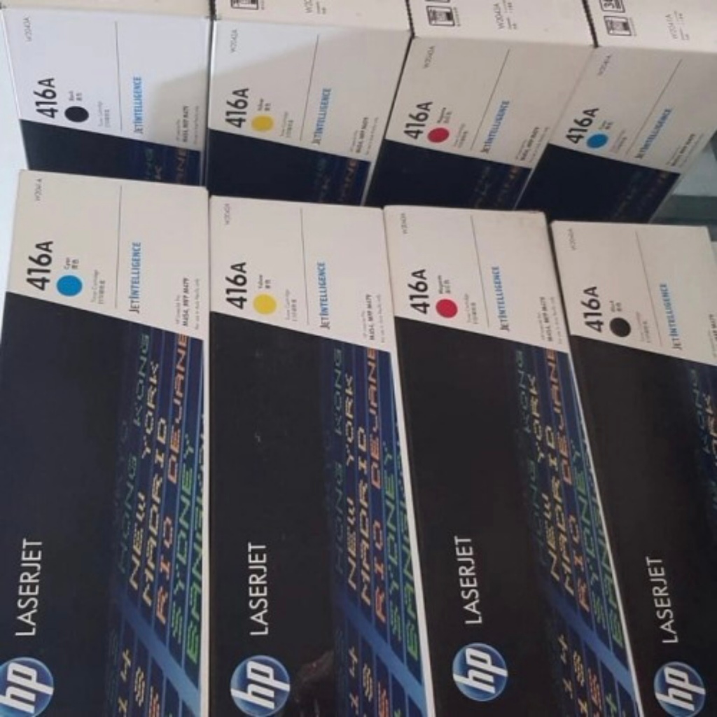 Jual Toner Hp 416A Black Cyan Yellow Magenta Hitam Biru Kuning Merah ...