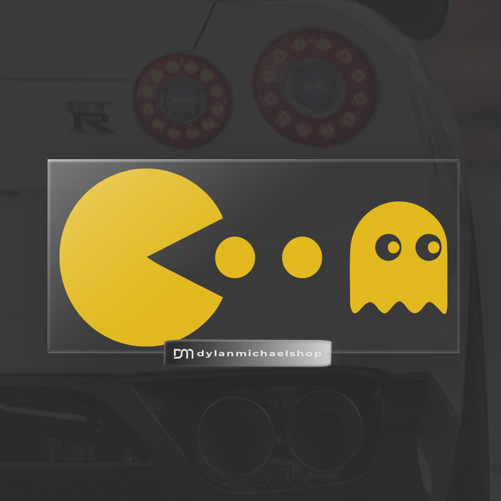Jual Stiker Spion Mobil Motor Pacman Pac Man Car Sticker Vinyl Motor ...