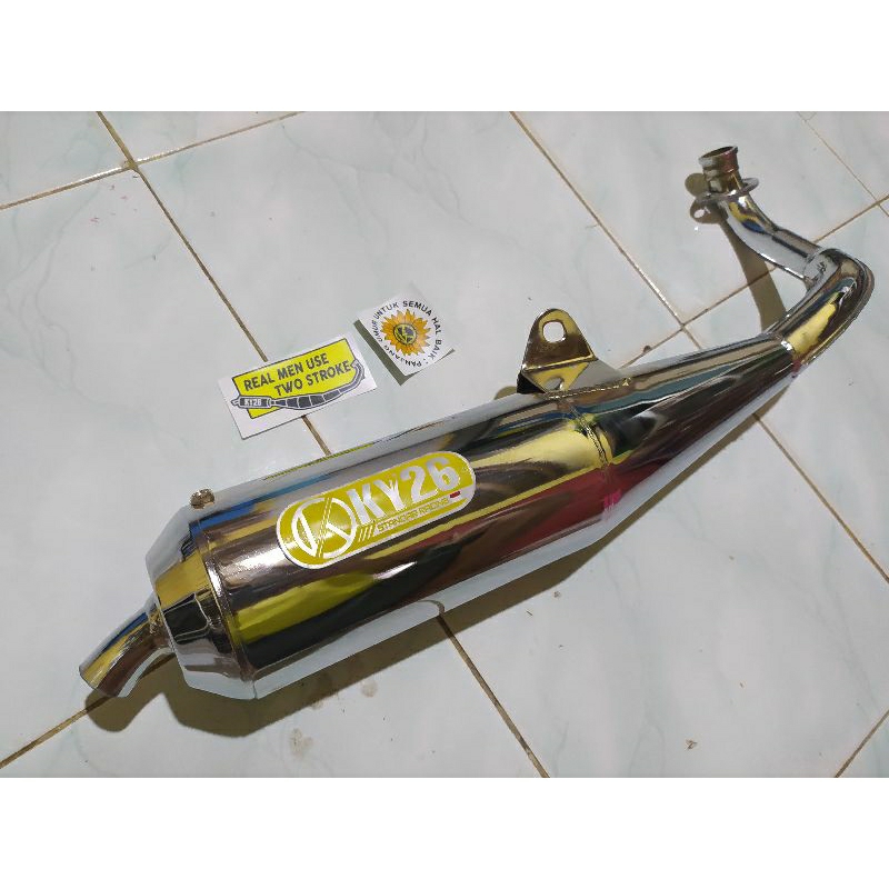 Jual Knalpot Standar Racing Chrome Matic 2tak All Sleep Engine Malika ...