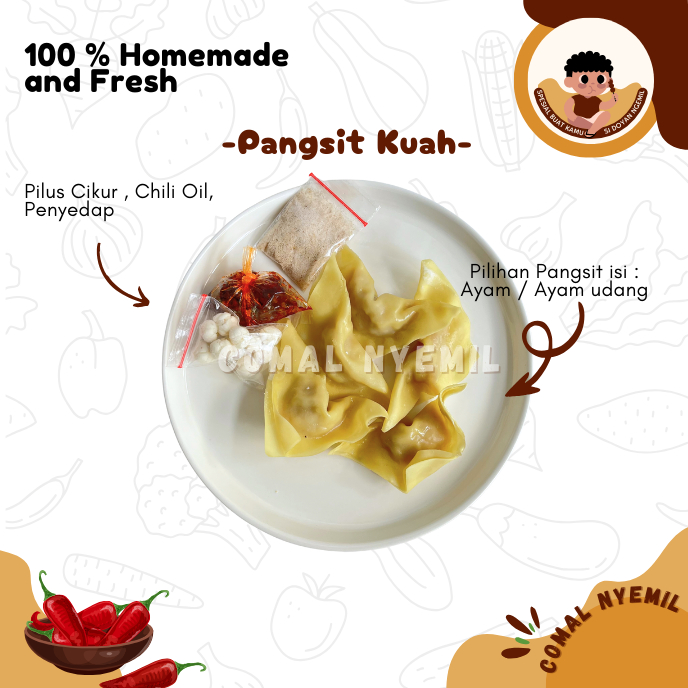 Jual Pangsit Chili Oil - Wonton Chili Oil - Pangsit Goreng - Pangsit ...