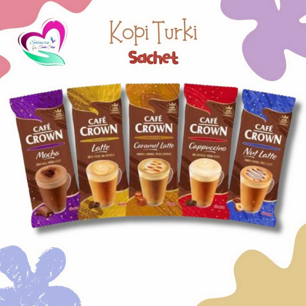 Jual KOPI TURKI CAFE CROWN SACHET | KOPI ULKER TURKI | Shopee Indonesia