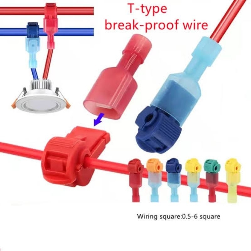 Jual Konektor Sambung T Jumper Kabel Klip Terminal T Sambungan Kabel ...