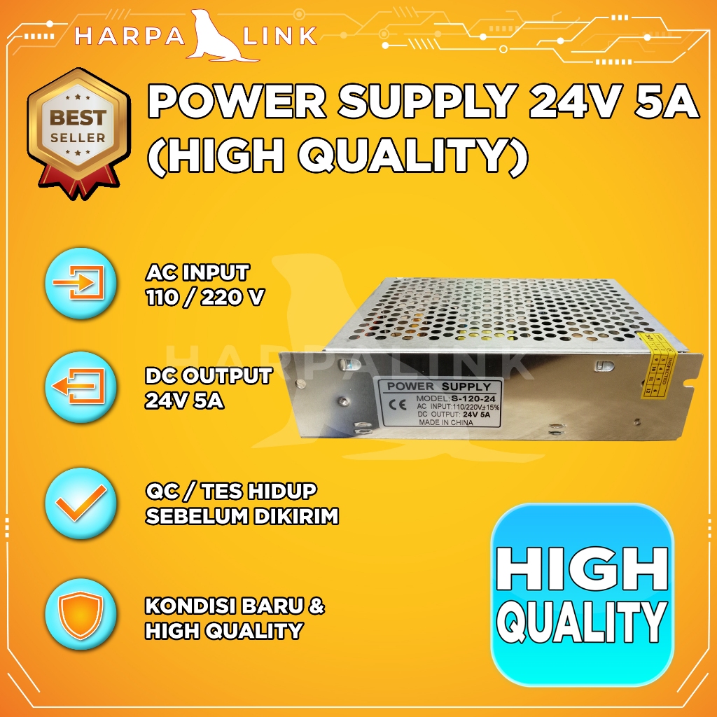 Jual Switching Power Supply PSU 24V 5A High Quality / Power Supply 24V ... Jual Switching Power Supply PSU 24V 5A High Quality / Power Supply 24V ...