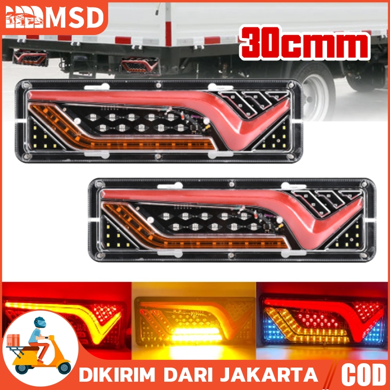 Jual 2Pcs Lampu Stop Lamp 12 Volt Truk Model Titik / Lampu Rem Truck ...