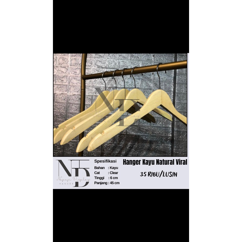 Jual (12pcs)hanger kayu natural (jual lusinan) | hanger natural dewasa ... Jual (12pcs)hanger kayu natural (jual lusinan) | hanger natural dewasa ...