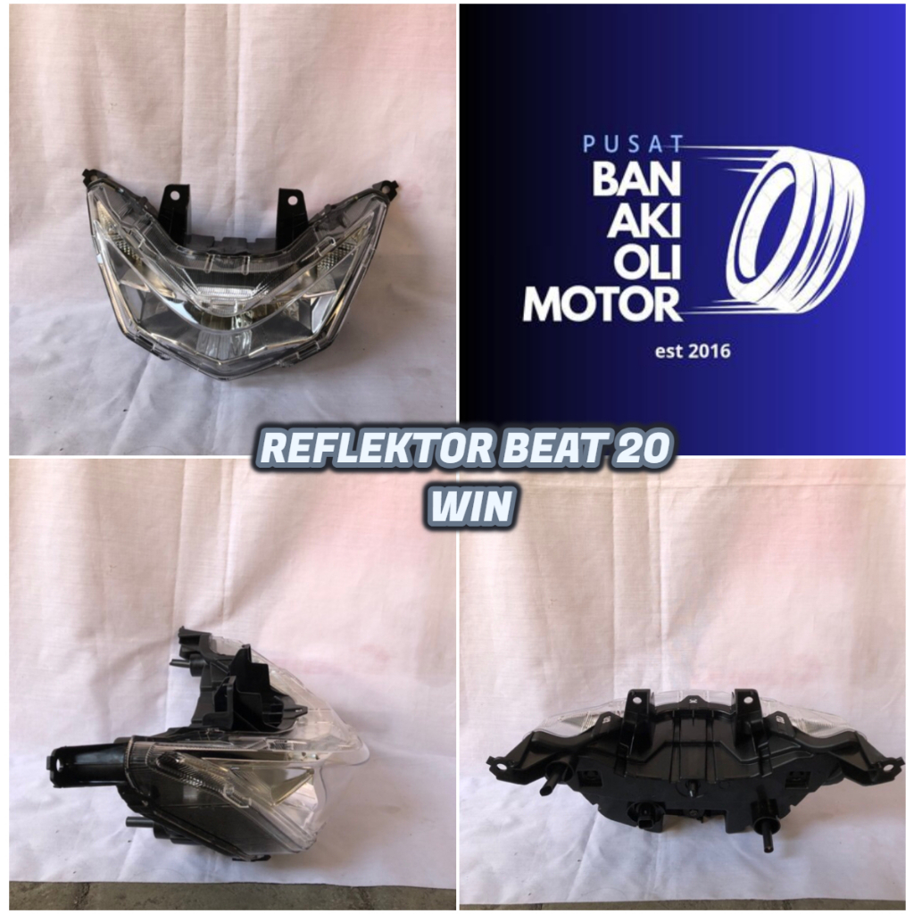 Jual REFLEKTOR HEADLAMP BEAT 2020 LED WIN || LAMPU DEPAN REFLEKTOR BEAT ...
