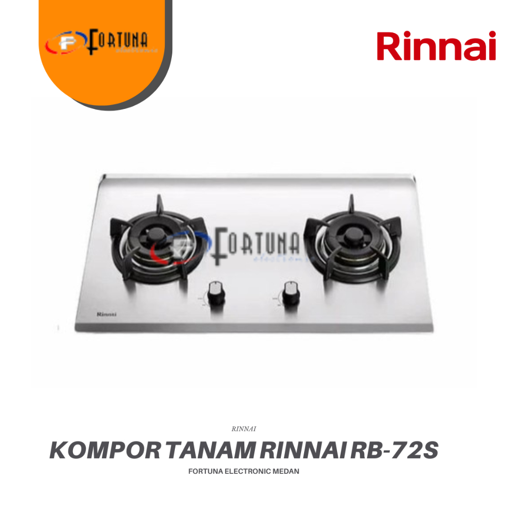 Jual RINNAI KOMPOR TANAM RB72S 2 TUNGKU STAINLESS RB 72 S / RB 72S MEDAN | Shopee Indonesia