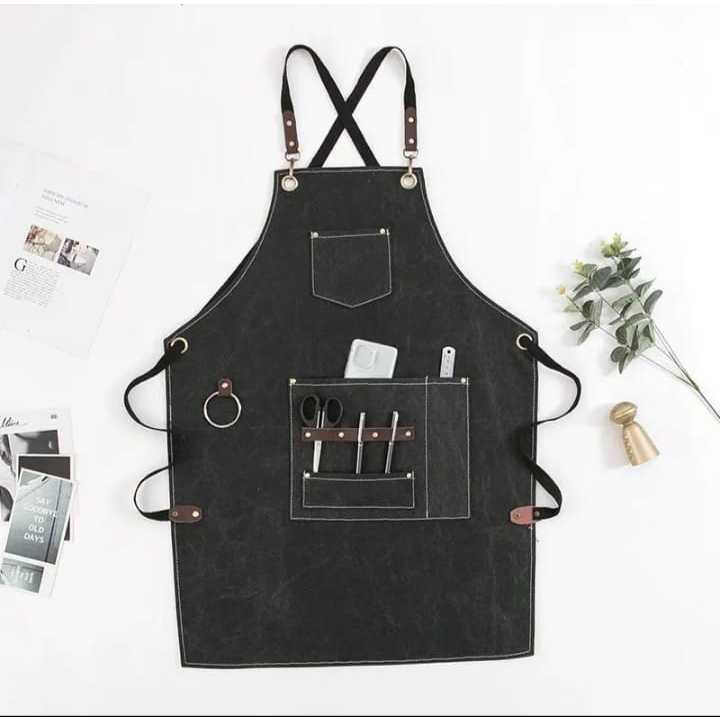 Jual Apron potong rambut celemek barbershop salon kecantikan baju chef ...