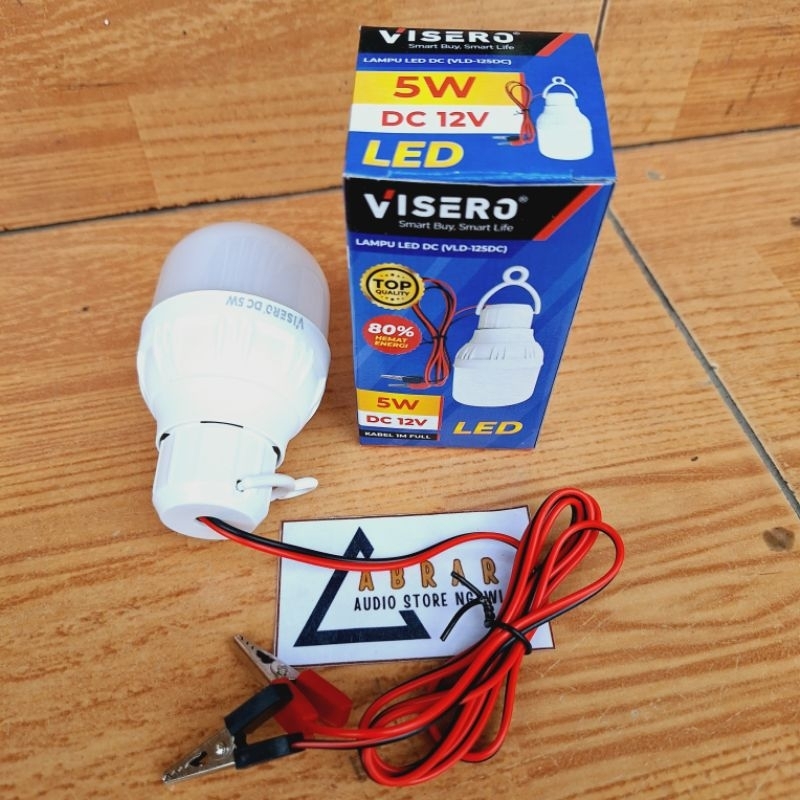 Jual Lampu Bohlam LED DC12V 5Watt VISERO Lampu Aki 5 Watt | Shopee Indonesia