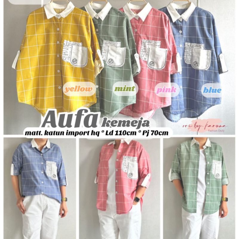 Jual AUFA KEMEJA LINEN LUBANA | Shopee Indonesia