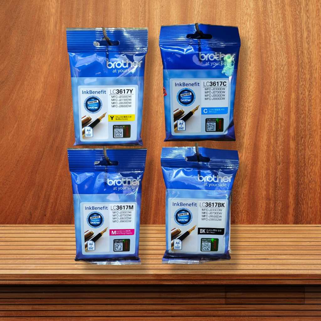 Jual PAKET TINTA BROTHER LC-3617 (B.M.C.Y) ORIGINAL | Shopee Indonesia
