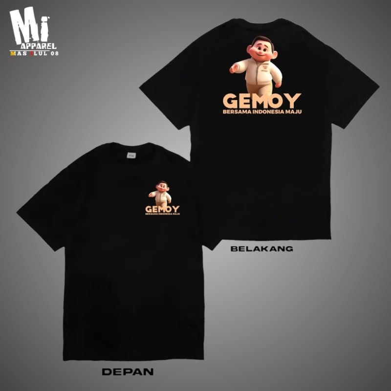 Jual kaos gemoy // cotton combet T-shirt free sticker | Shopee Indonesia