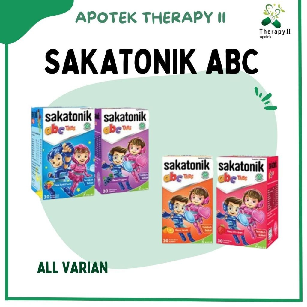 Jual SAKATONIK ABC | MULTIVITAMIN ANAK | 30 TABLET | Shopee Indonesia