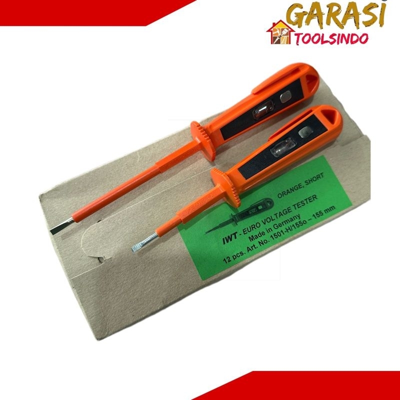 Jual Tespen listrik IWT Made in Germany anti pecah obeng test pen ac 15 ...