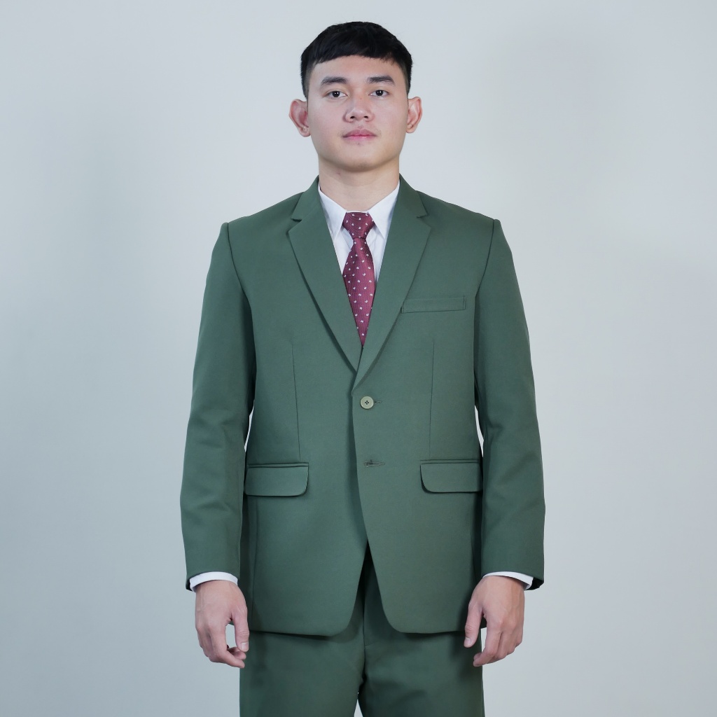 Jual Mubeng - Elegant Jas Slimfit Army (Free Cover Jas) | Shopee Indonesia