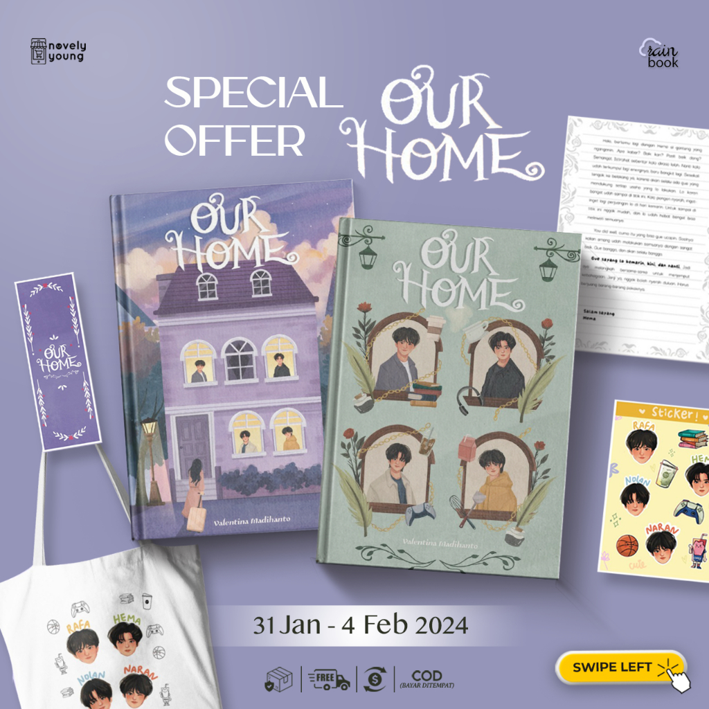 Jual Novel Our Home - Valentina Madihanto - Rain Books - Gratis Biaya ...