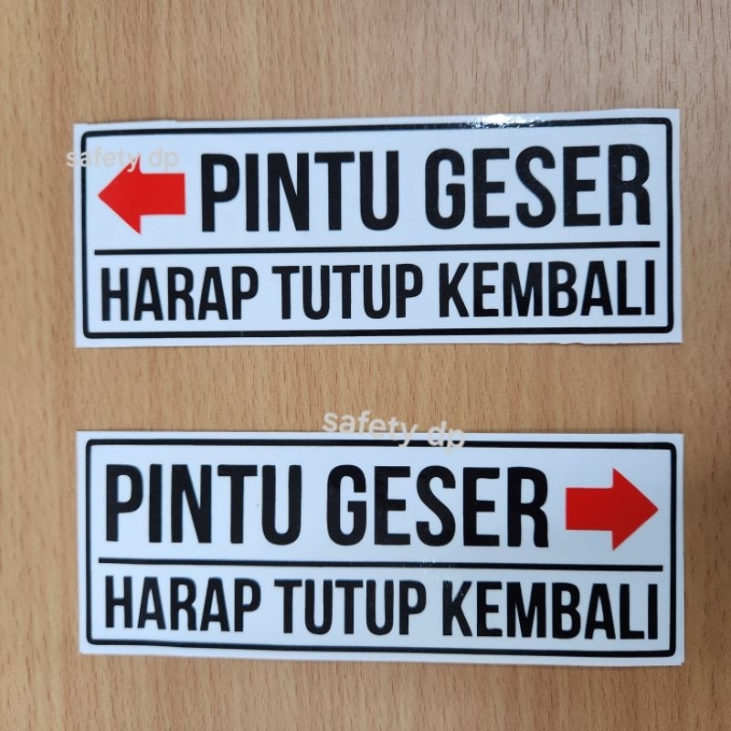 Jual STIKER PINTU GESER HARAP TUTUP KEMBALI | Shopee Indonesia
