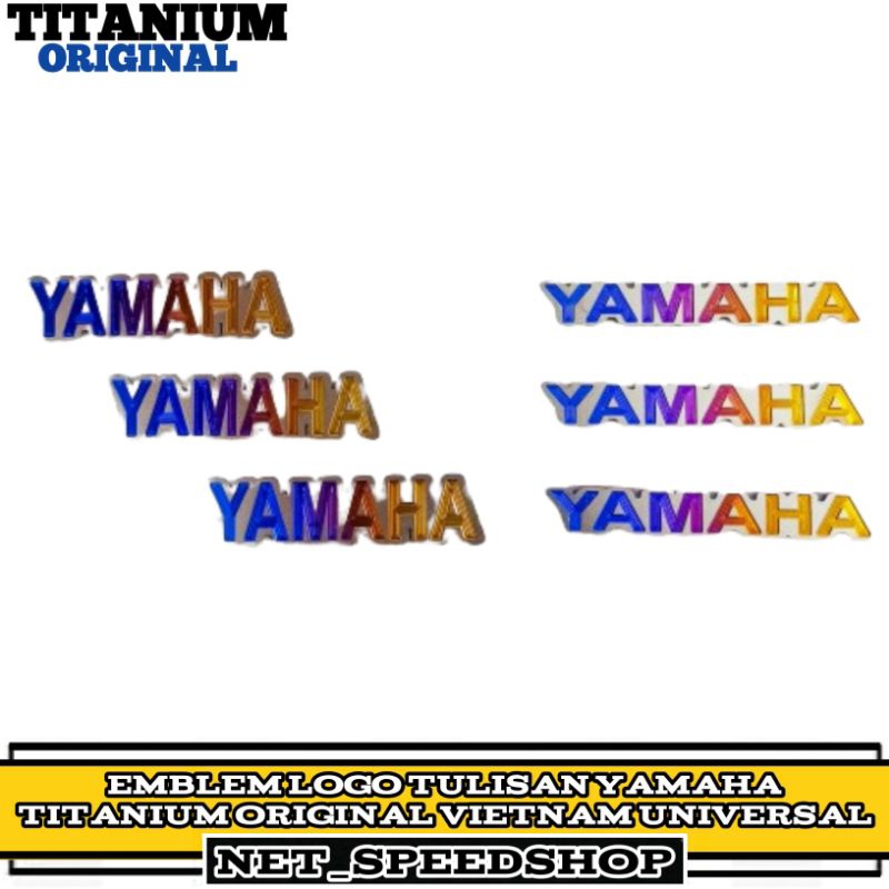 Jual Emblem Logo Tulisan Yamaha Titanium Original Vietnam | Shopee ...