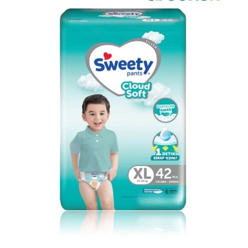 Jual SWEETY SILVER PANTS JUMBO XL 42 | SWEETY SILVER XL42 | SWEETY ...