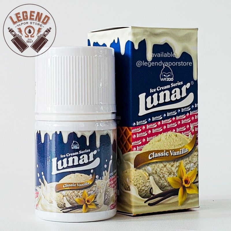 Jual FREEBASE - LIQUID LUNAR Classic Vanilla Ice Cream 60ML 3MG 6MG ...