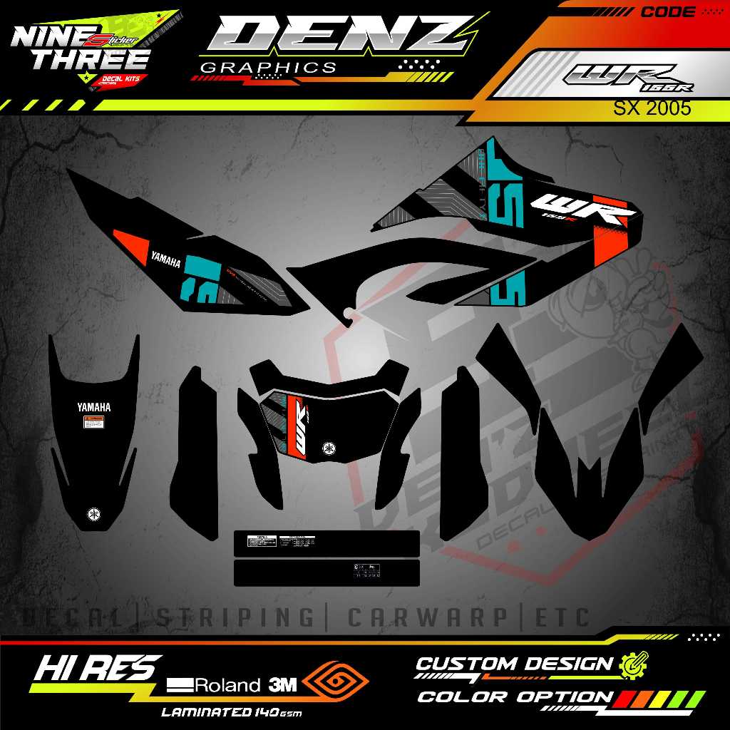Jual DECAL STICKER YAMAHA WR MOTIF 2024 FREE FULL CUSTOM MD111 | Shopee ...