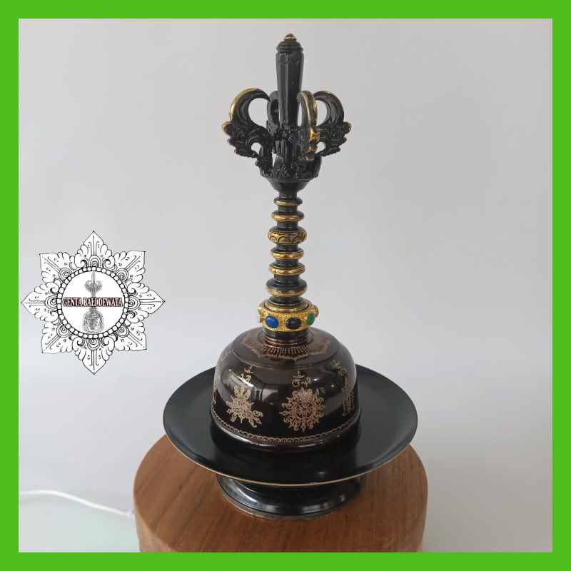 Jual GENTA BALI DEWATA NAWA SANGA BONGKOK 8 CM HITAM /GENTA BONGKOK ...