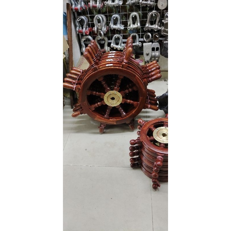 Jual Setir Kayu 70cm dengan Ring Kuningan / Setir Kapal Kayu | Shopee ...