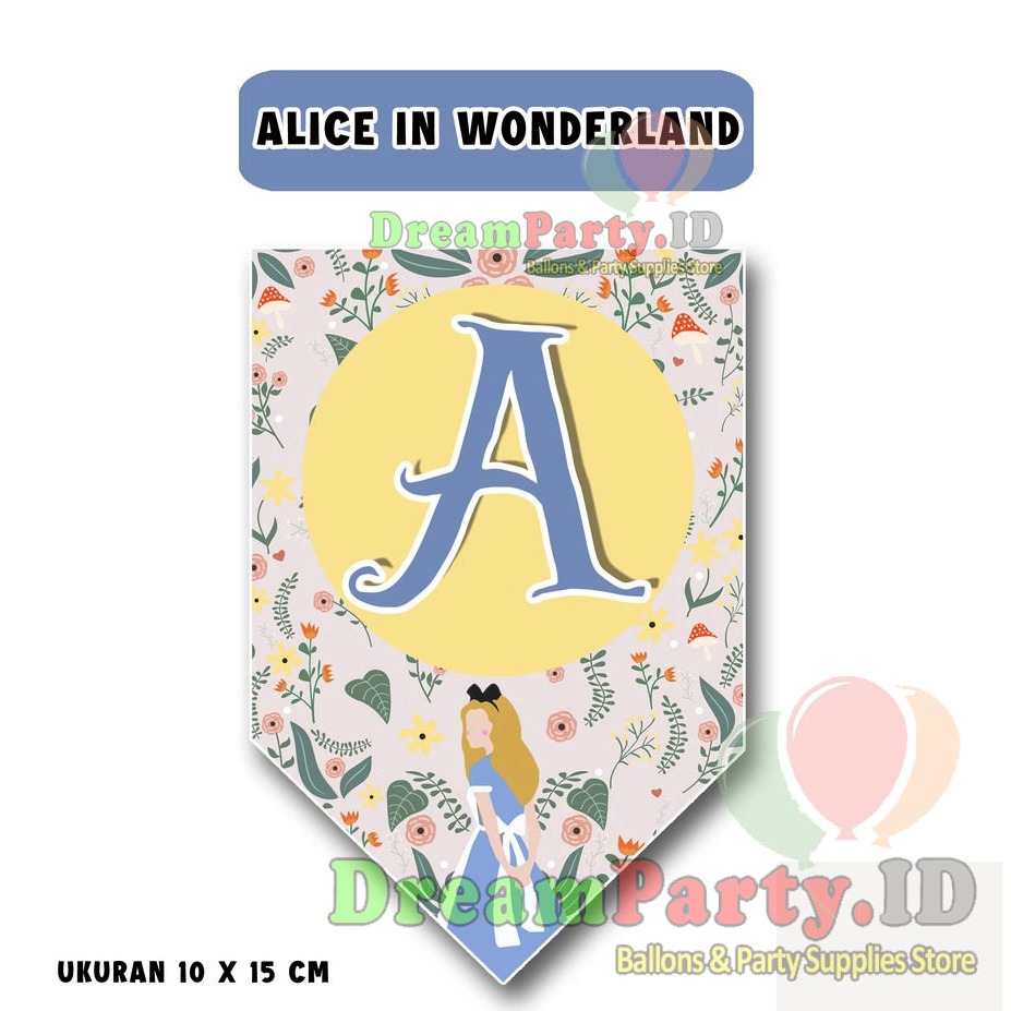 Jual Bunting Flag / Banner Flag Ulang Tahun (Satuan) Custom Karakter ...