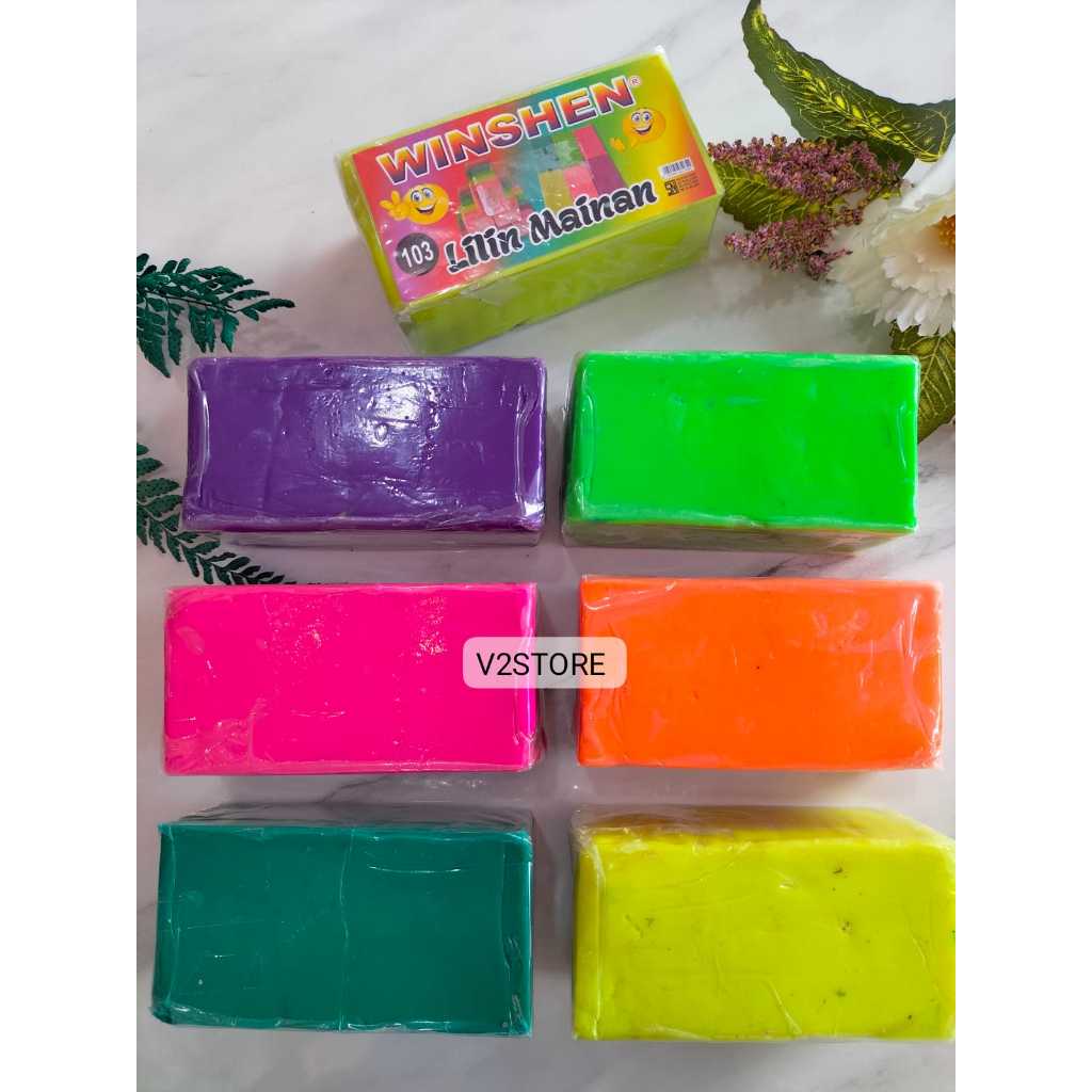 Jual V2_Lilin Mainan 1 Warna/Lilin Mainan besar/plastisin besar 1 warna ...