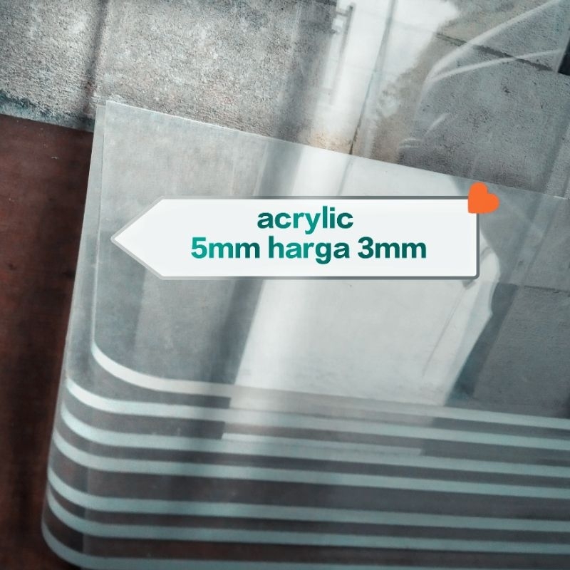 Jual acrylic 5mm harga 3mm ukuran di skripsi | Shopee Indonesia