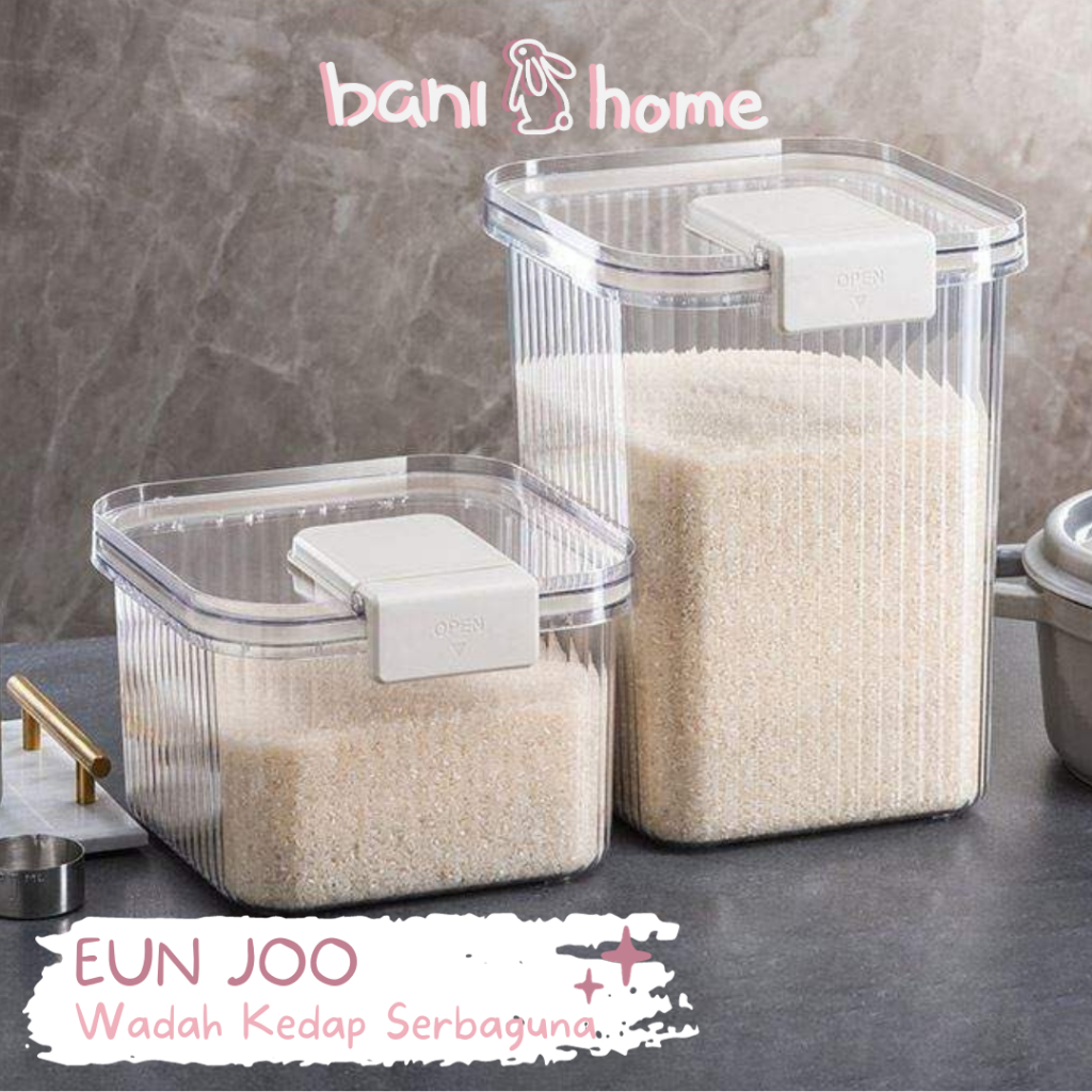 Jual 【BANI】EUN JOO Toples Nasi Transparan Wadah Beras Bening Wadah ...