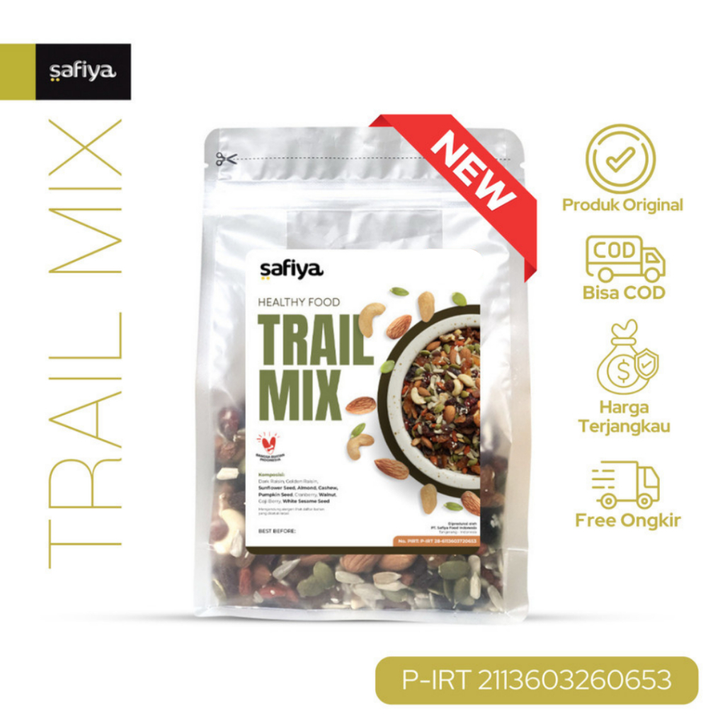 Jual Trail Mix Original 250g Dried Fruit Seed Nut Roasted Snack ...