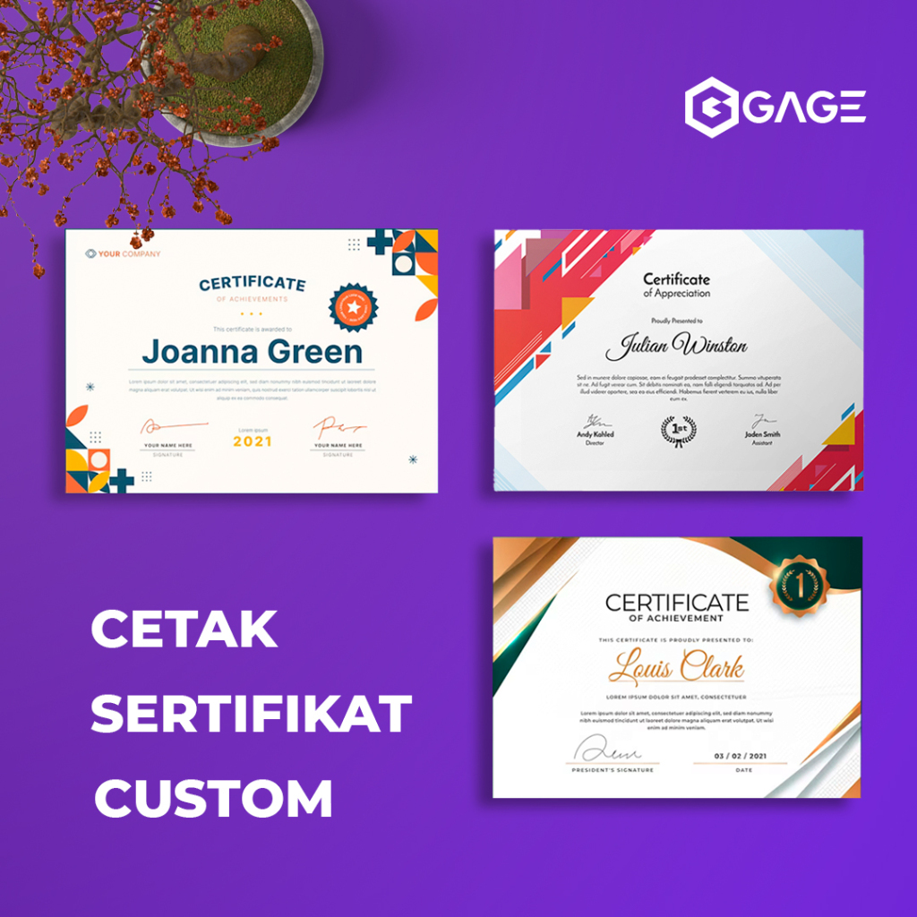 Jual SERTIFIKAT/PIAGAM CUSTOM MURAH - FREE DESIGN | Shopee Indonesia