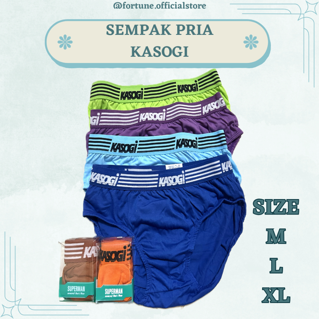 Jual Celana Dalam Pria KASOGI Superman 3 Pcs / Sempak Pria Dewasa ...