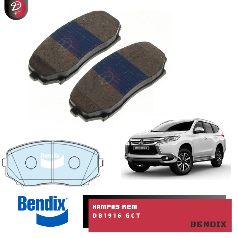 Jual Bendix Kampas Rem Depan Mitsubishi All New Pajero Sport 2016-2024 ...