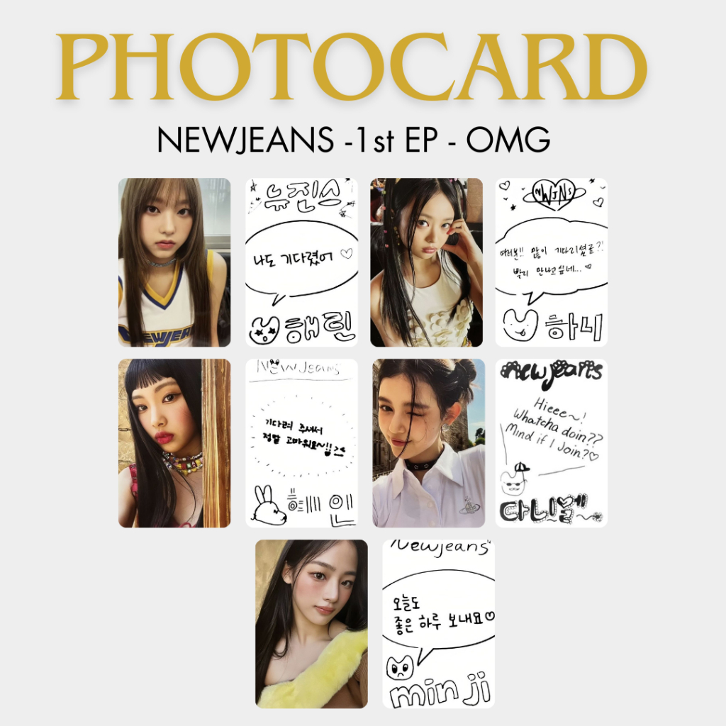Jual Photocard NewJeans 1st EP OMG Weverse (ISI 6 PCS + LAMINASI 2 SISI) selca NewJeans ...