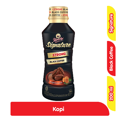 Jual Kapal Api Signature Strong Black Coffee Pet 200 ml | Shopee Indonesia