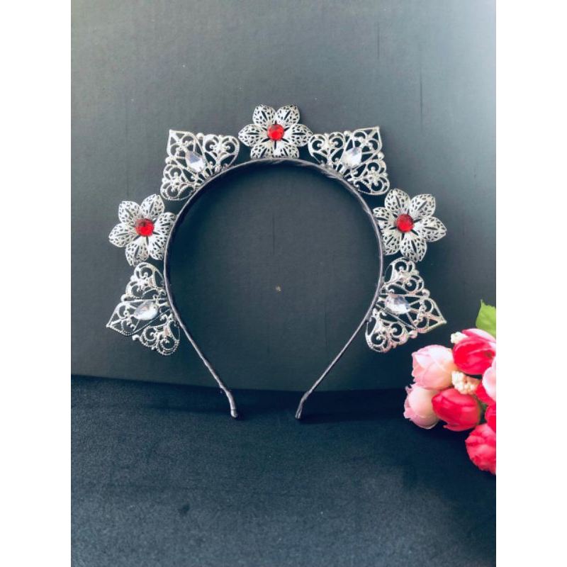 Jual Bando tari/bando adat (bunga Silver) | Shopee Indonesia