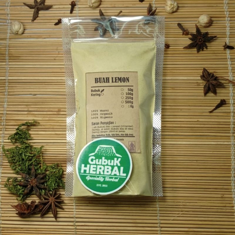 Jual Bubuk Lemon (citurs lemon) 500g - Bukan Kimia / Organik / Murni ...