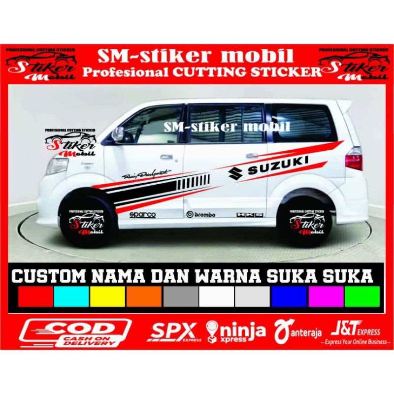 Jual stiker mobil suzuki apv luxio luxury granmax dll stiker variasi ...