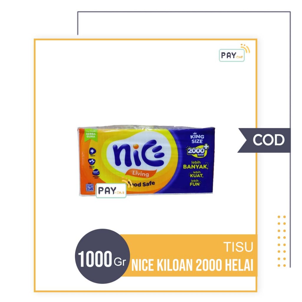 Jual Nice 1000 gram Tissue Nice 900 Kiloan 1000 gr Tisu 2000 helai ...