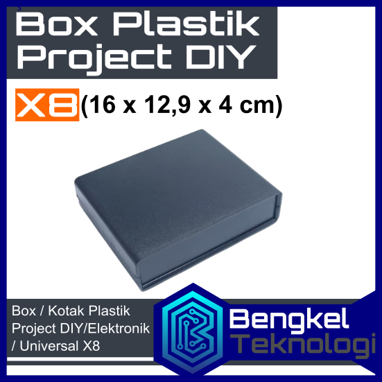 Jual Box Project Elektronik Kotak Plastik Hitam DIY X8 | Shopee Indonesia