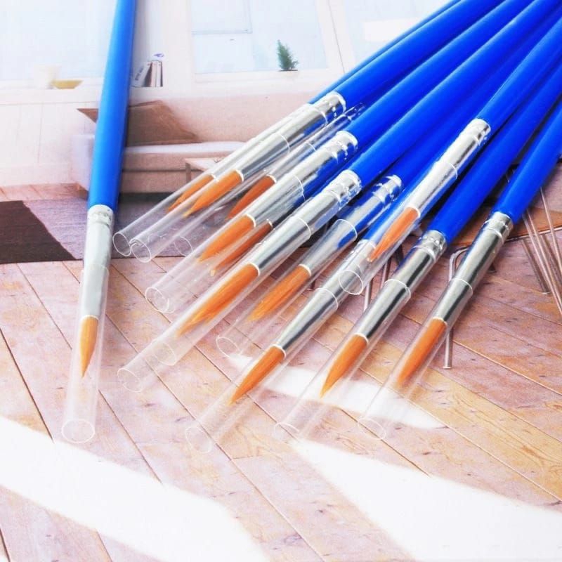 Jual Kuas Lukis flat tip, kuas runcing. Kuas nilon, paint brush ...