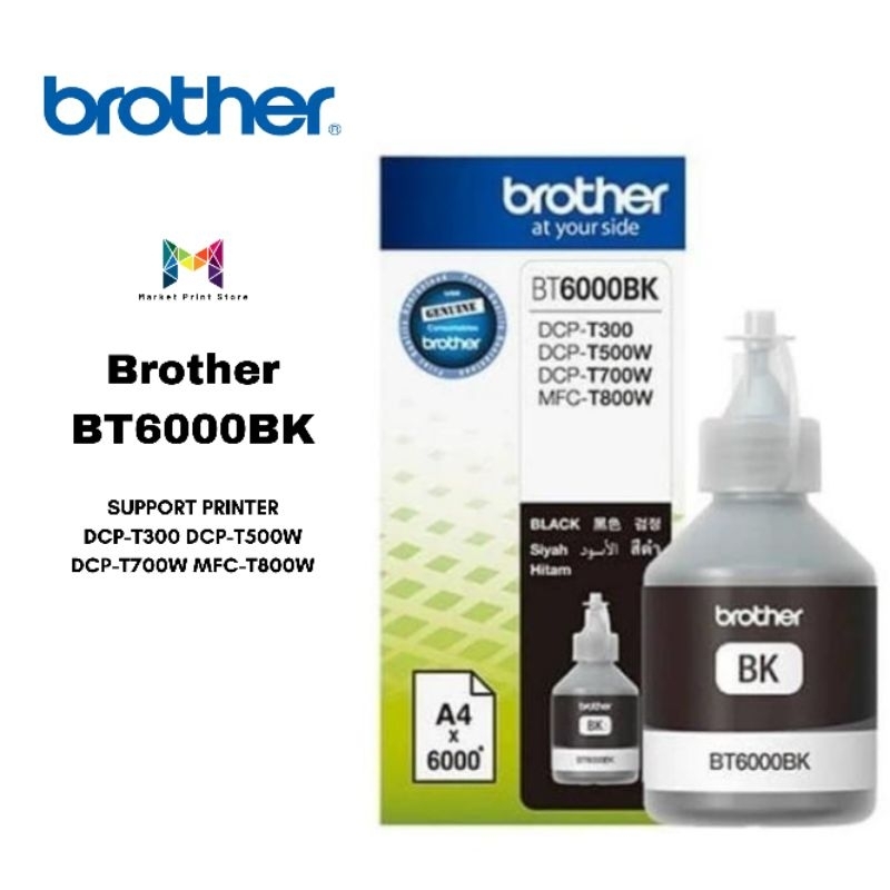 Jual Tinta brother BT6000BK Original untuk DCP-T300, DCP-T500W, Brother ...