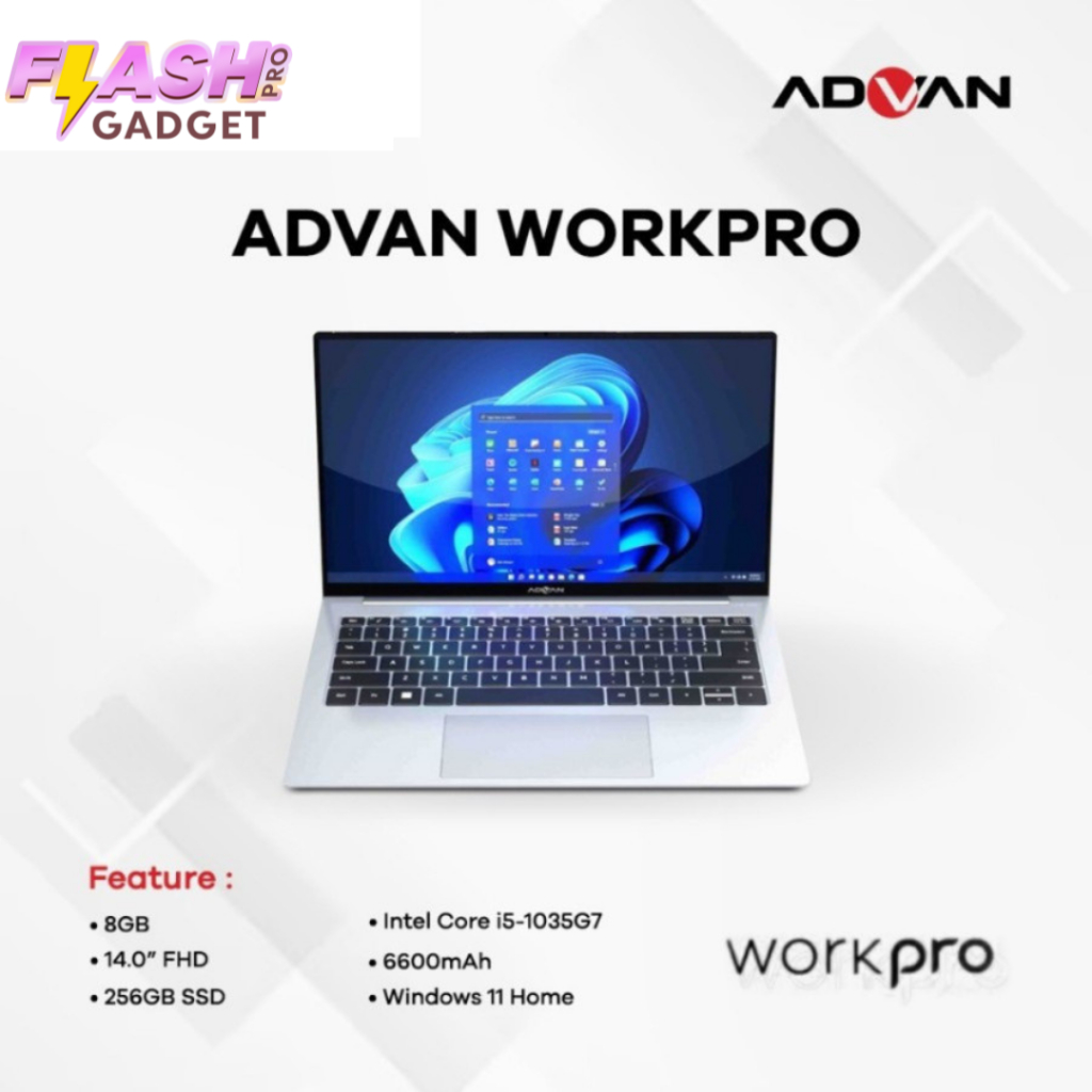 Jual Laptop ADVAN Notebook Workpro Intel I5 14'' FHD IPS 8GB 256GB Win ...