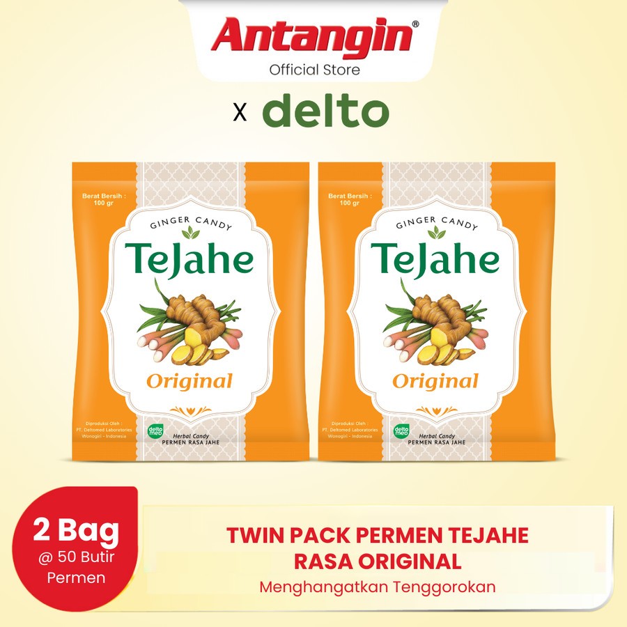 Jual Twin Pack Permen Tejahe Rasa Original B50 Hangatkan Tenggorokan ...