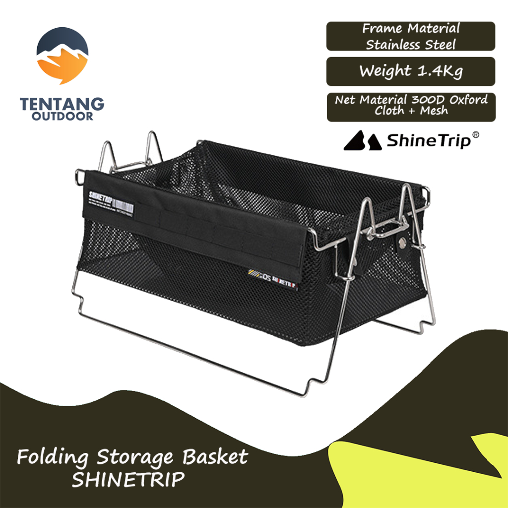 Jual SHINETRIP Folding Storage Bag Stainless Steel Keranjang Lipat ...