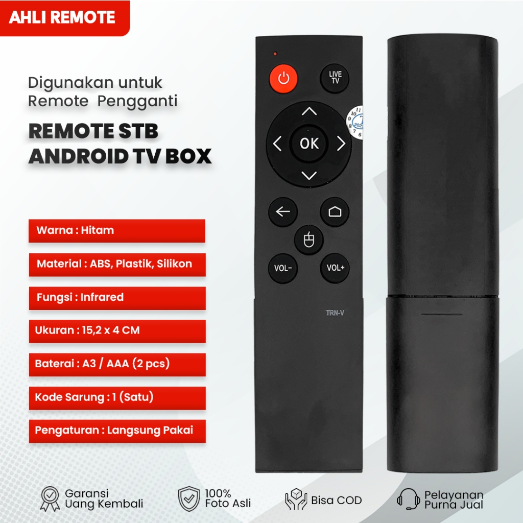 Jual Remote Android TV Box Transvision Xstream Seru DM12 / Remot ...